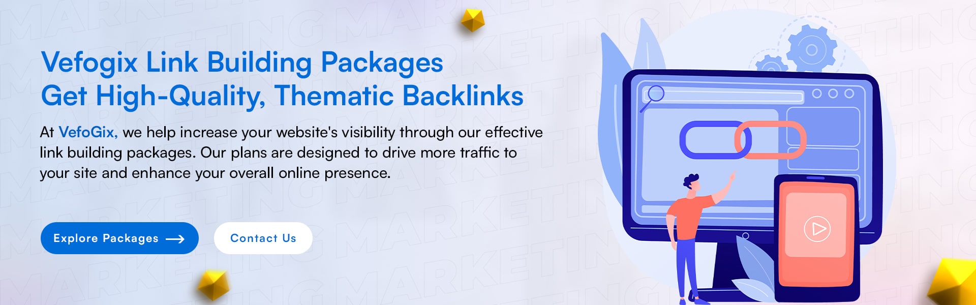 SEO Link Building Packages by Vefogix for Quality Backlinks